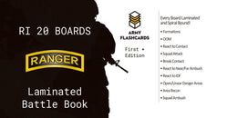 Army Flashcards - RI 20 Boards Laminated Battle Book | Every Tactical