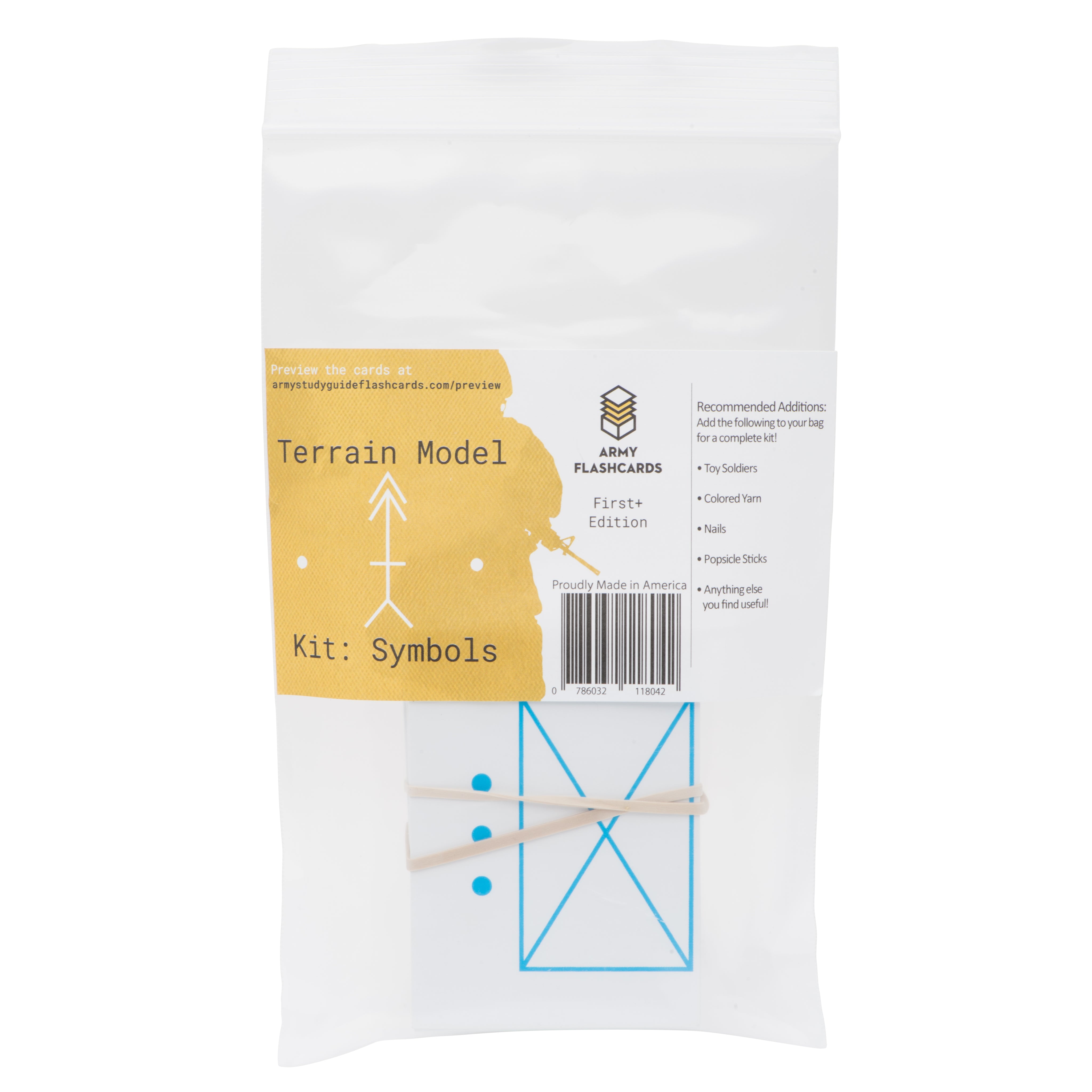 Terrain Model Kit: Symbols – Army Flashcards